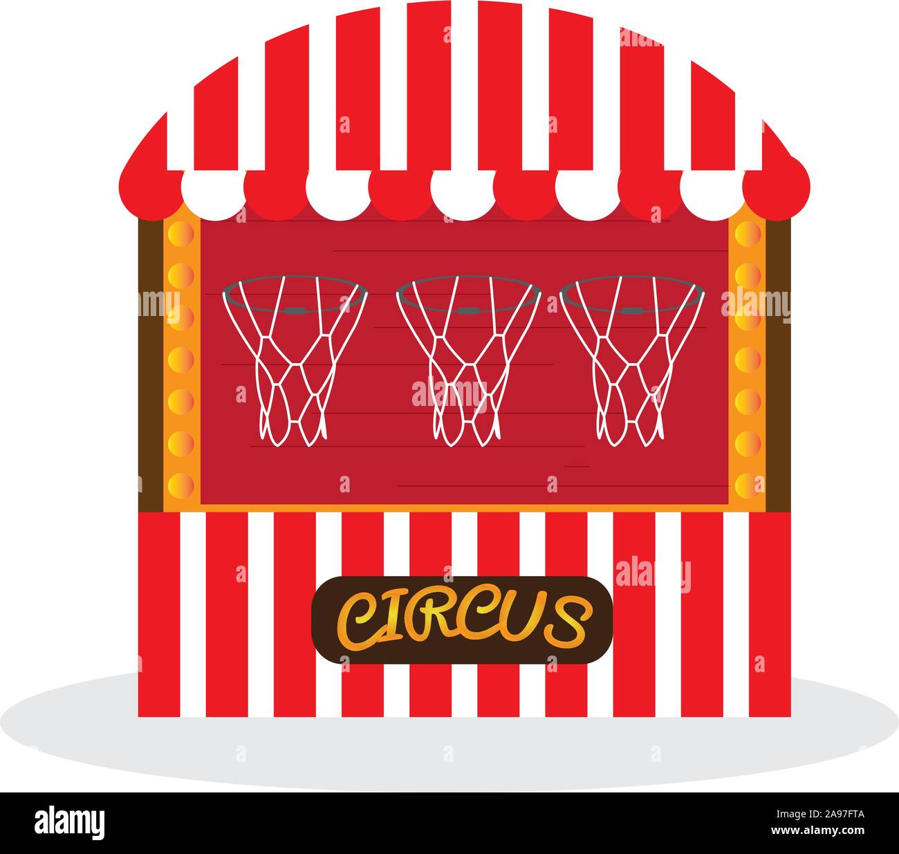 Circus game stand image. Carnival - Vector illustration Stock Vector ...