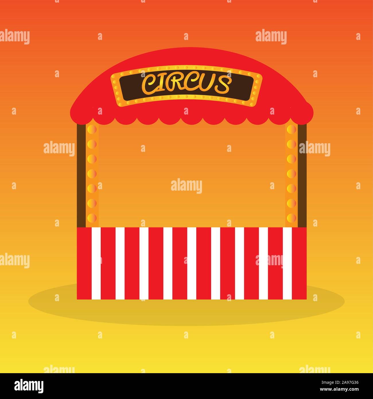 Circus game stand image. Carnival - Vector illustration Stock Vector ...