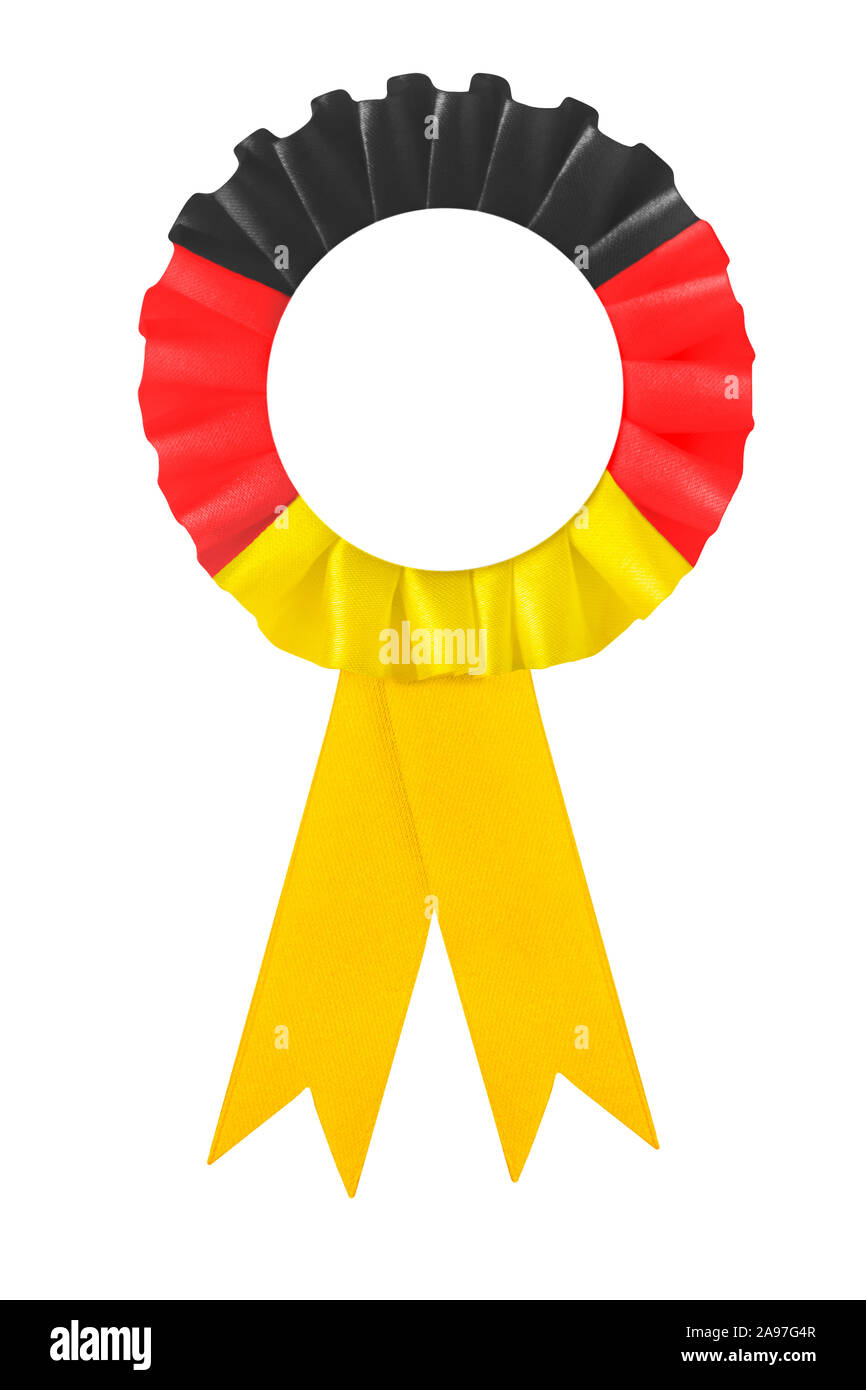 Medal German colors and white background Stock Photo - Alamy