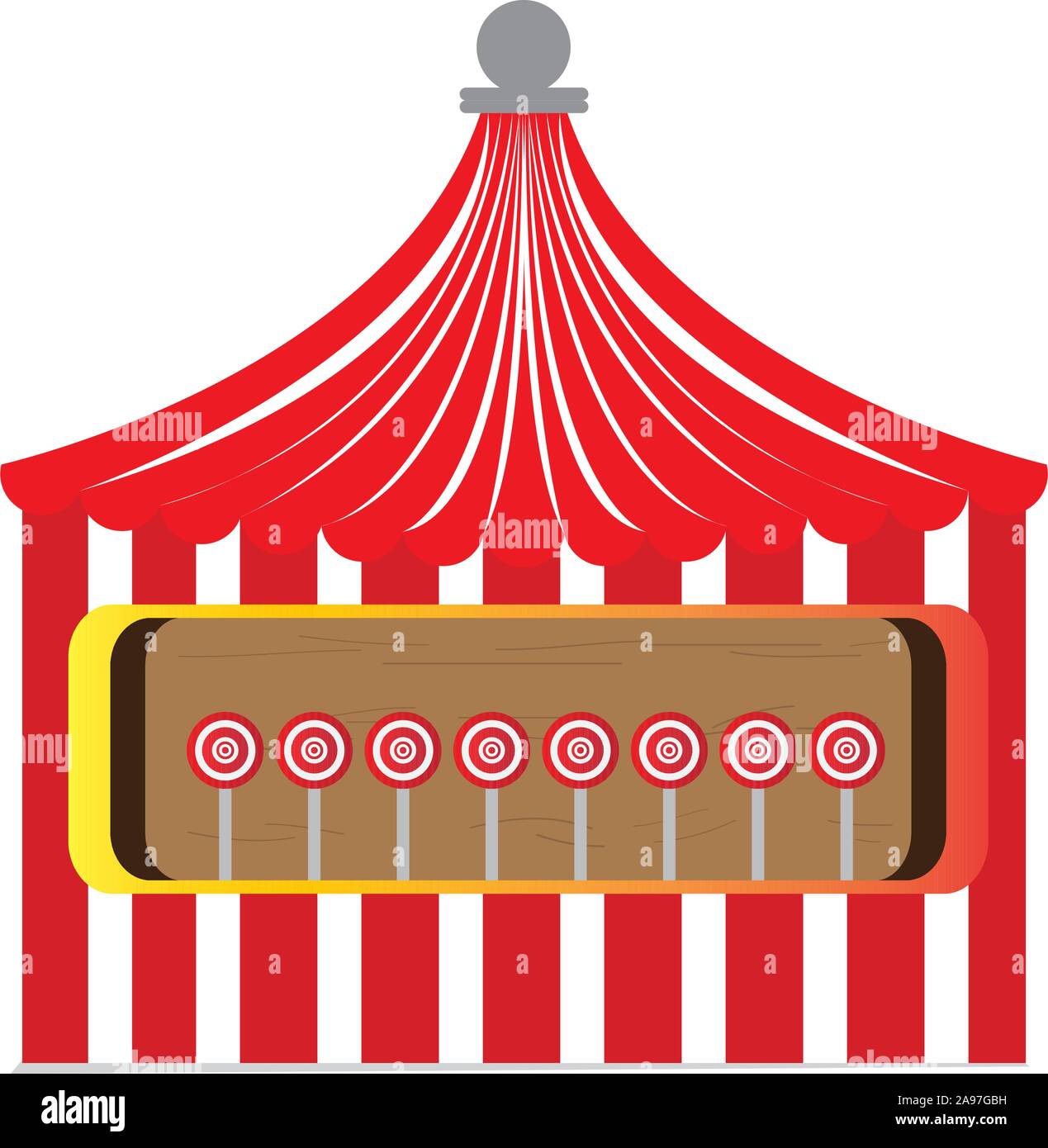 Circus game stand image. Carnival - Vector illustration Stock Vector ...