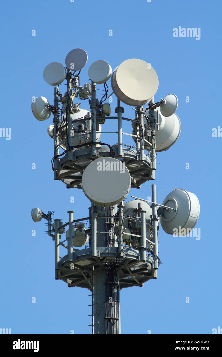 tower for cellular signal transmission Stock Photo - Alamy
