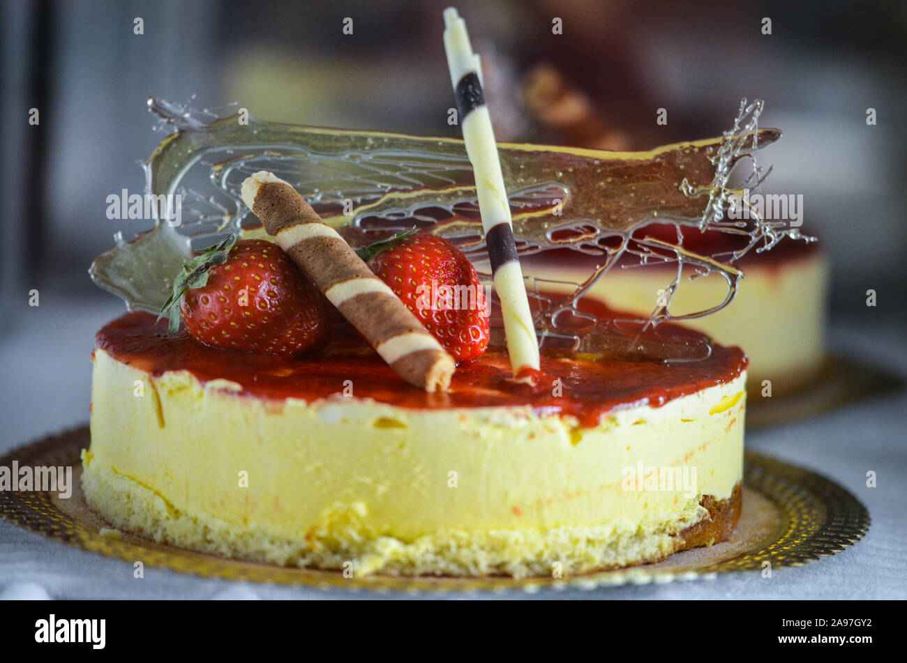 tasty mini cakes with fresh ingredients & fruits Stock Photo - Alamy