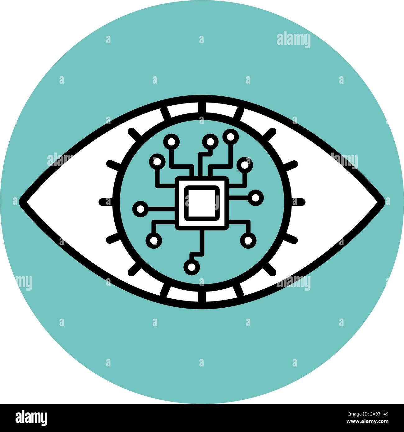 Responsive eye Stock Vector Images - Alamy