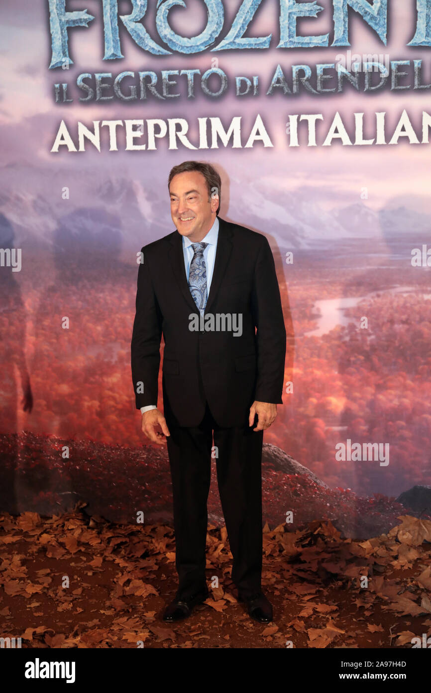 Rome, Italy - November 12, 2019: Peter Del Vecho, takes part in the red ...