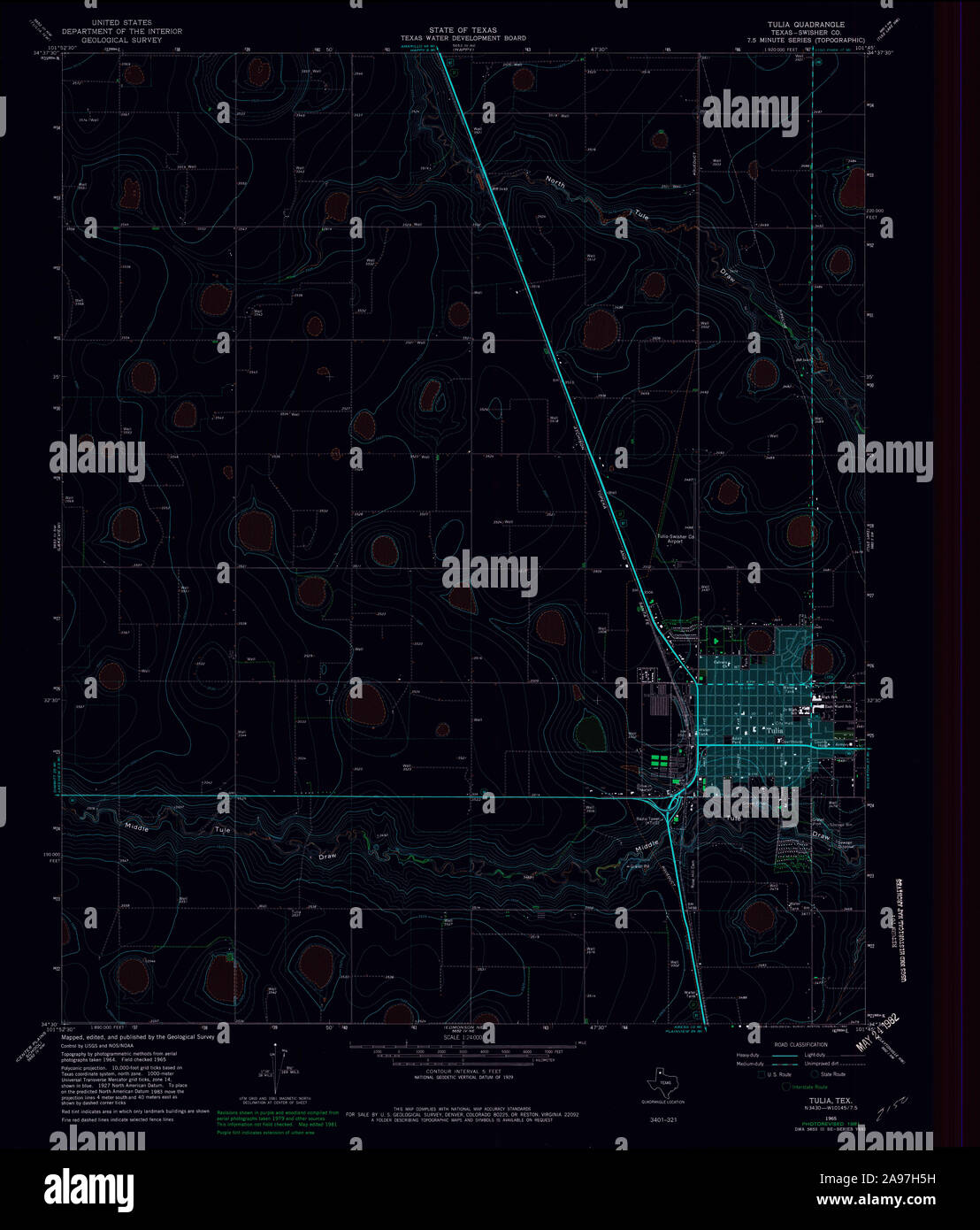 Tulia map hi-res stock photography and images - Alamy