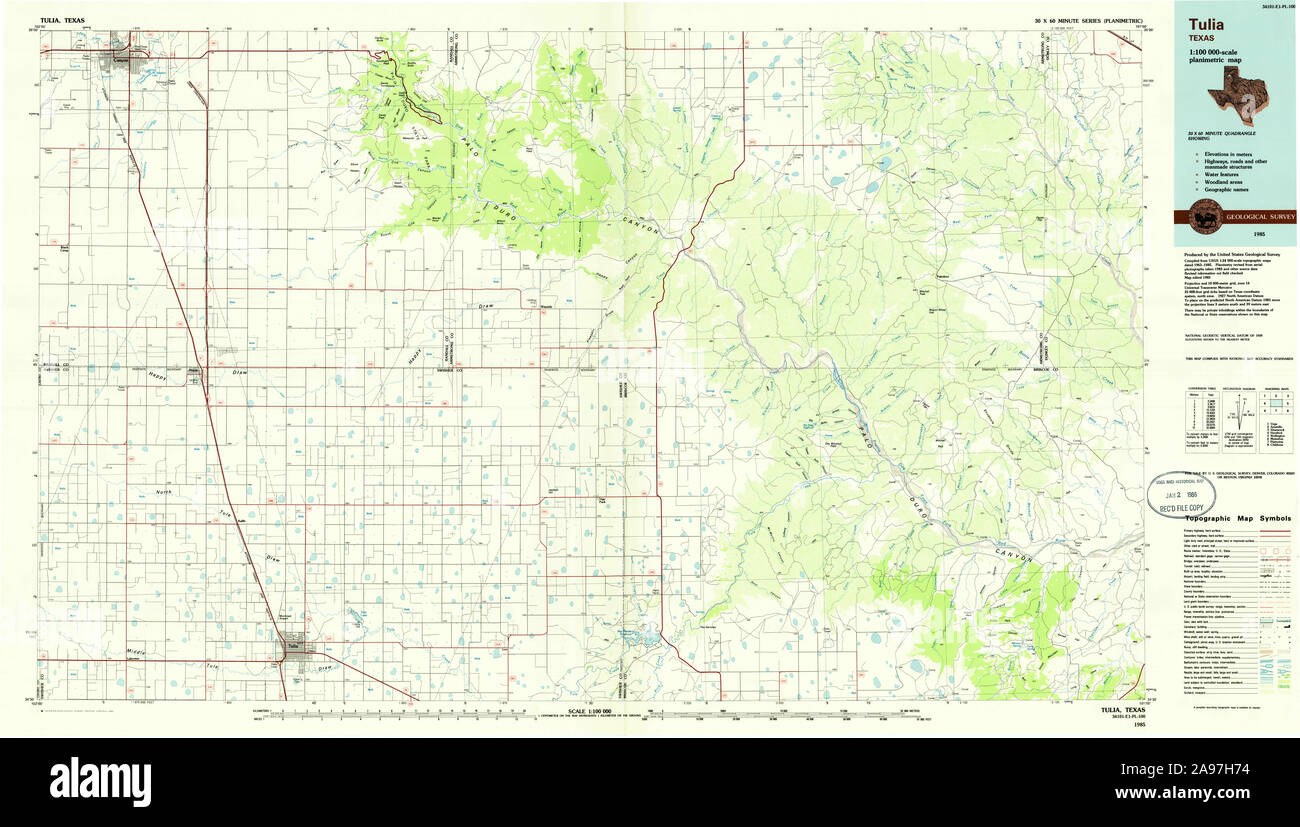 Map of tulia hi-res stock photography and images - Alamy