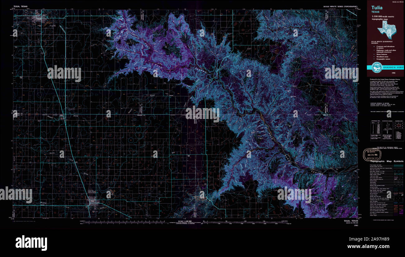 Map of tulia texas hi-res stock photography and images - Alamy