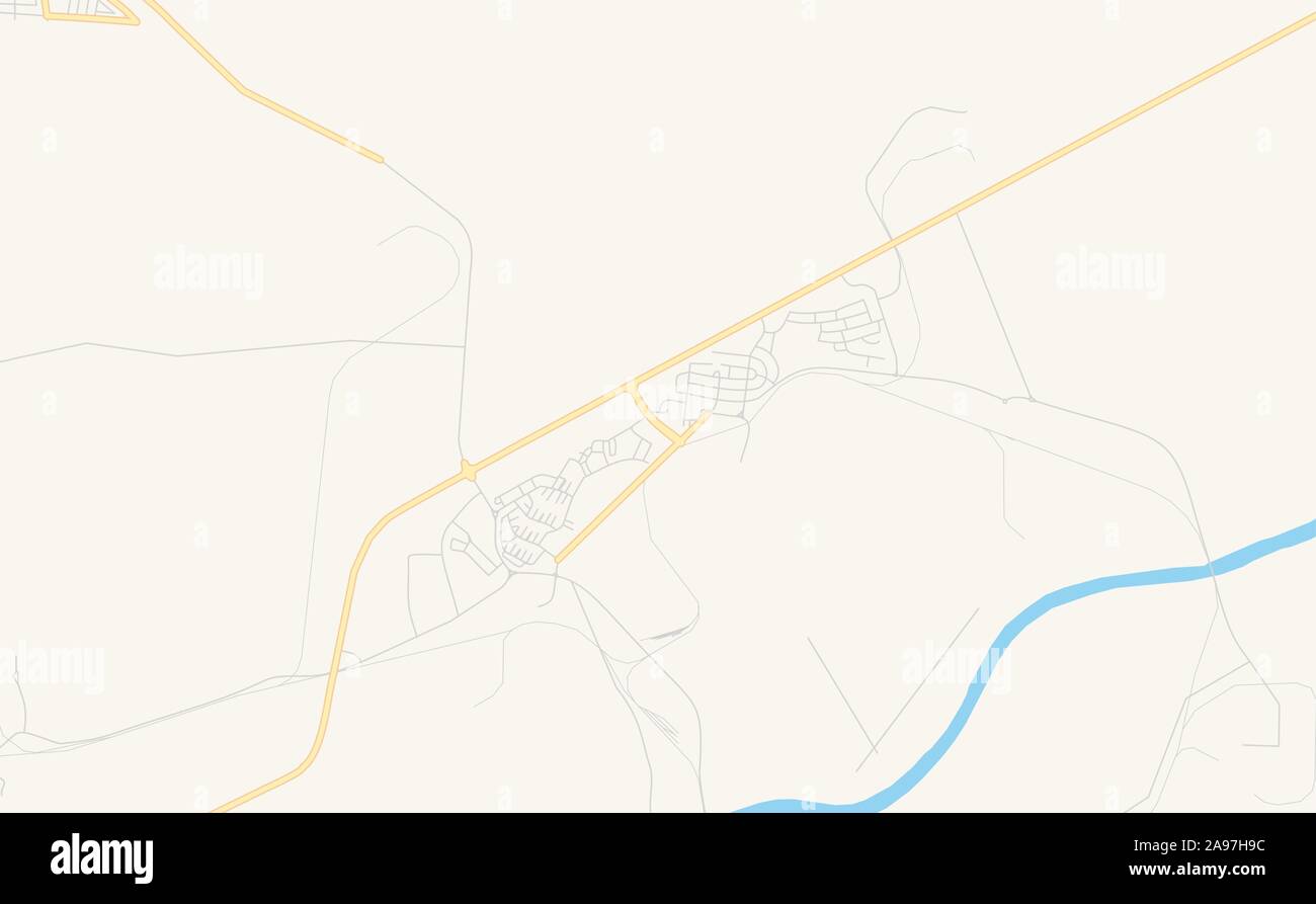 Printable street map of Orkney, South Africa. Map template for business ...