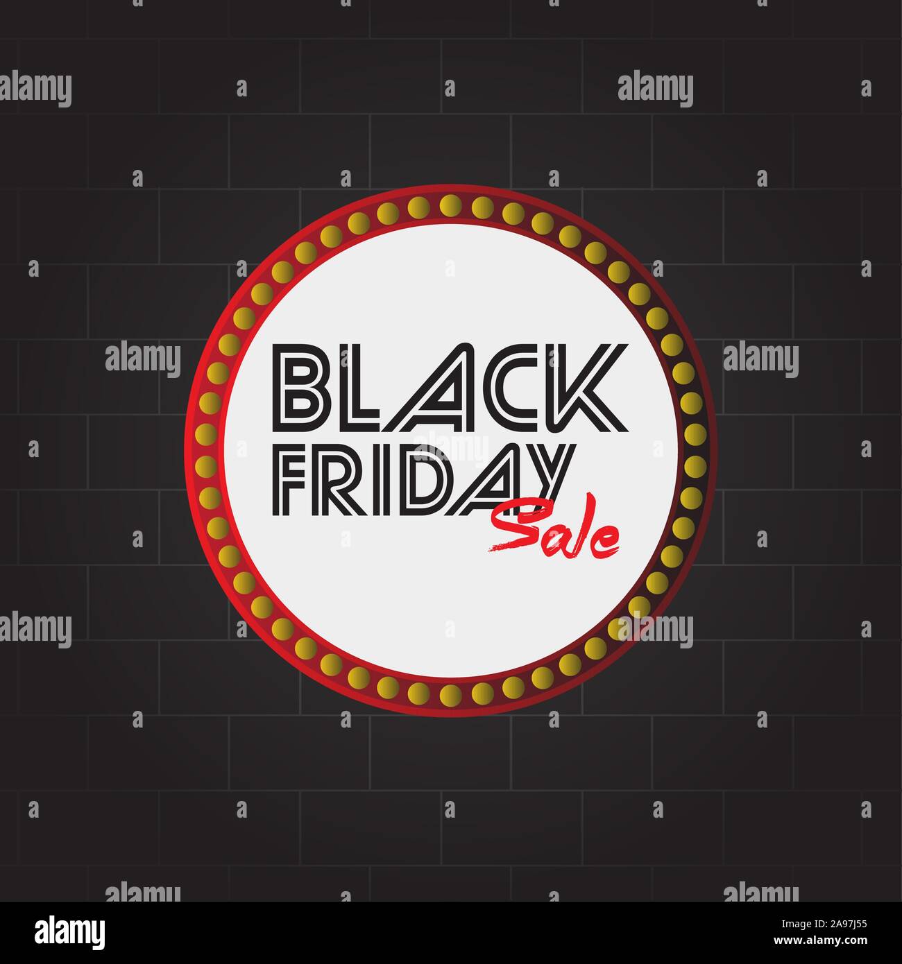 Black friday retro background with text - Vector illustration Stock ...