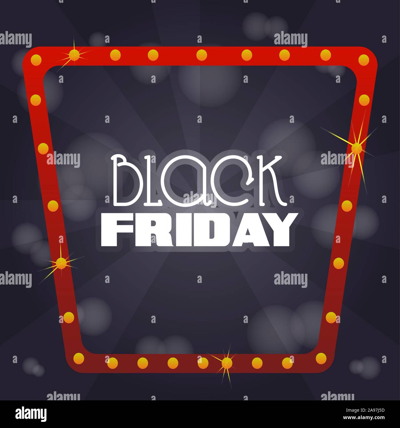 Black friday retro background with text - Vector illustration Stock ...