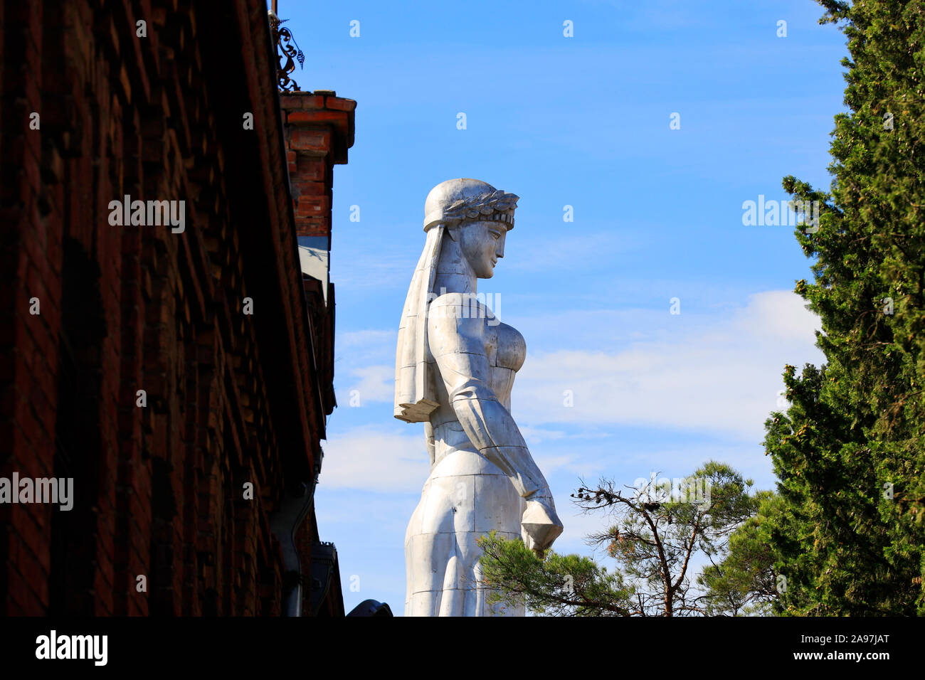 Statue Mother Georgia Kartlis Deda High Resolution Stock Photography ...