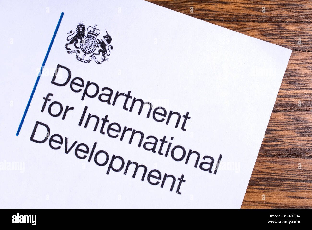 London, UK - March 12th 2019: Logo of the Department for International ...