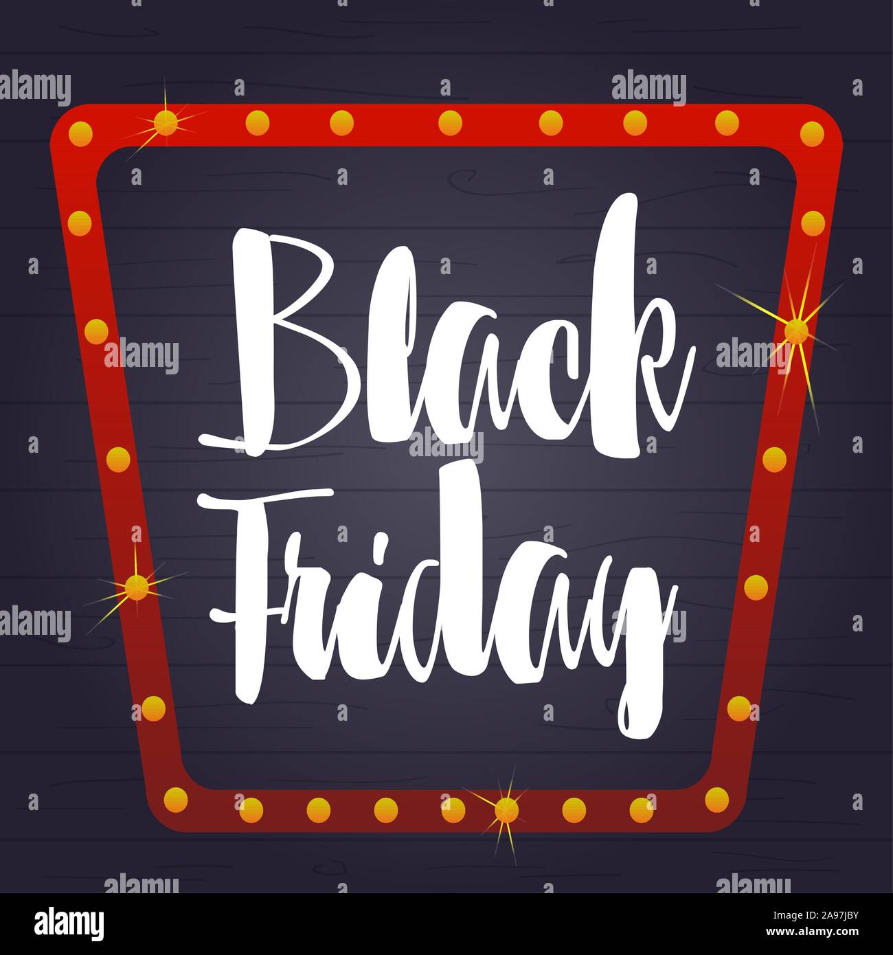 Black friday retro background with text - Vector illustration Stock ...