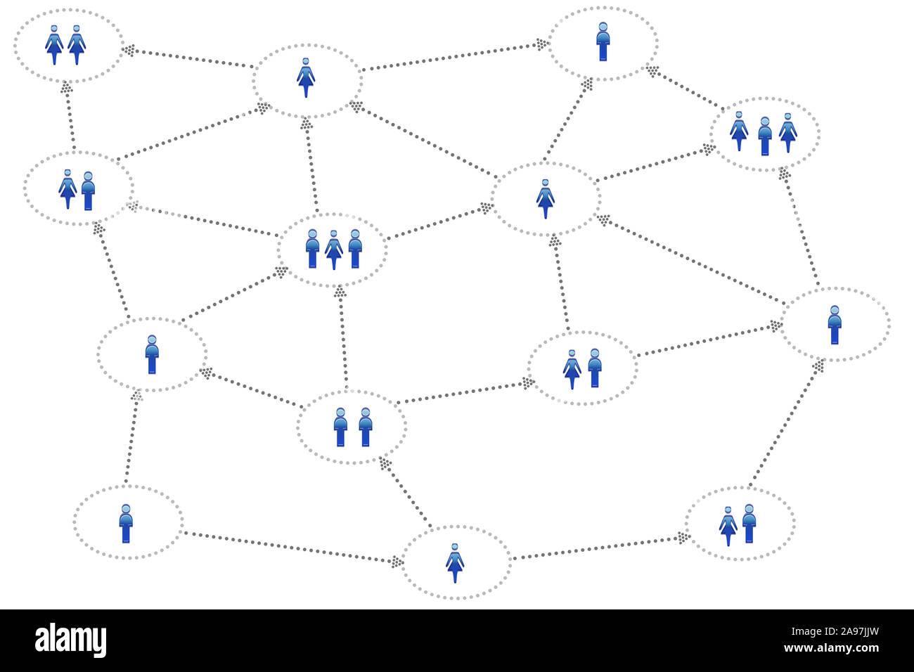 Network Teamwork Net on white background Stock Photo - Alamy