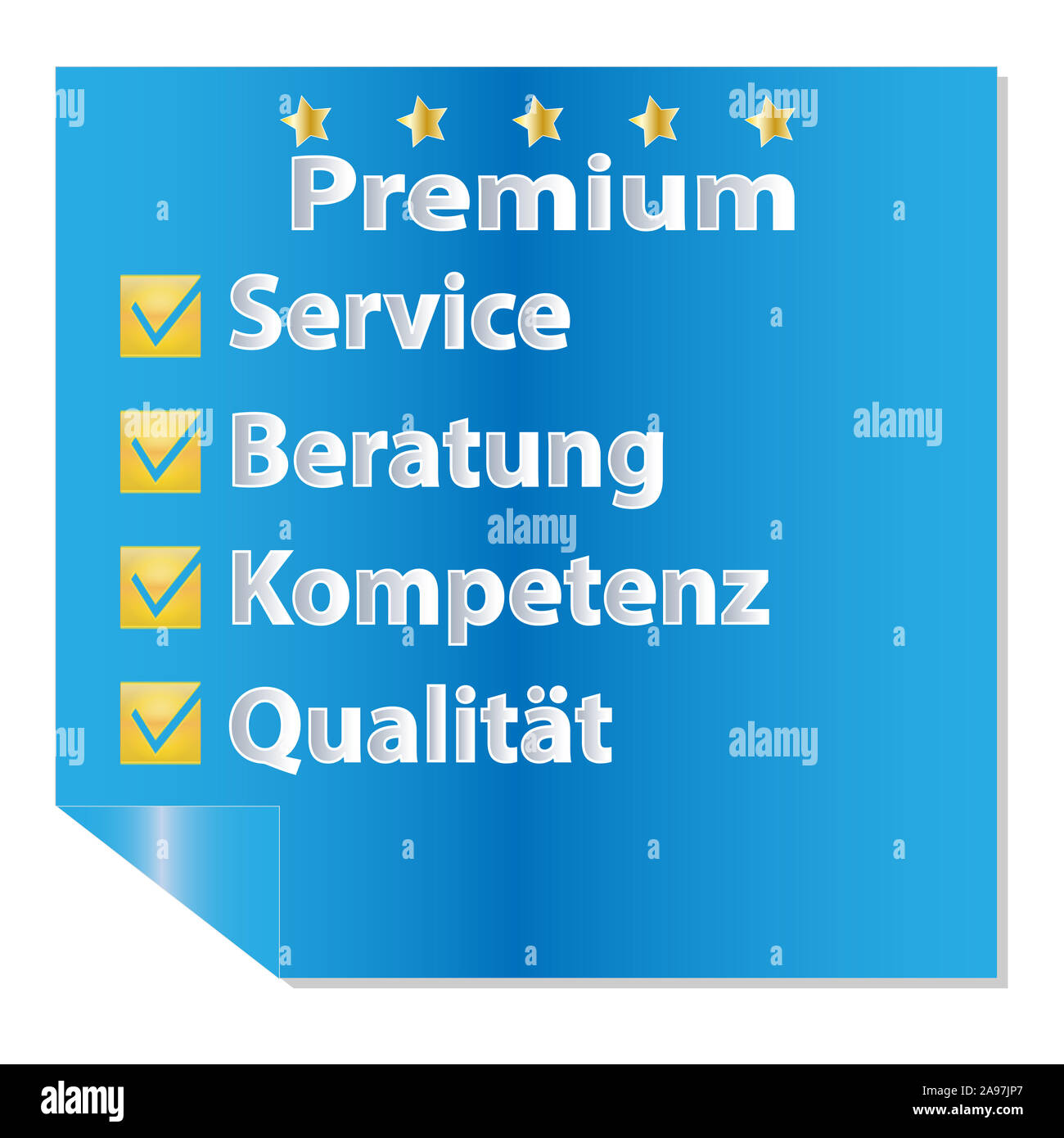 German service concept on white background Stock Photo - Alamy