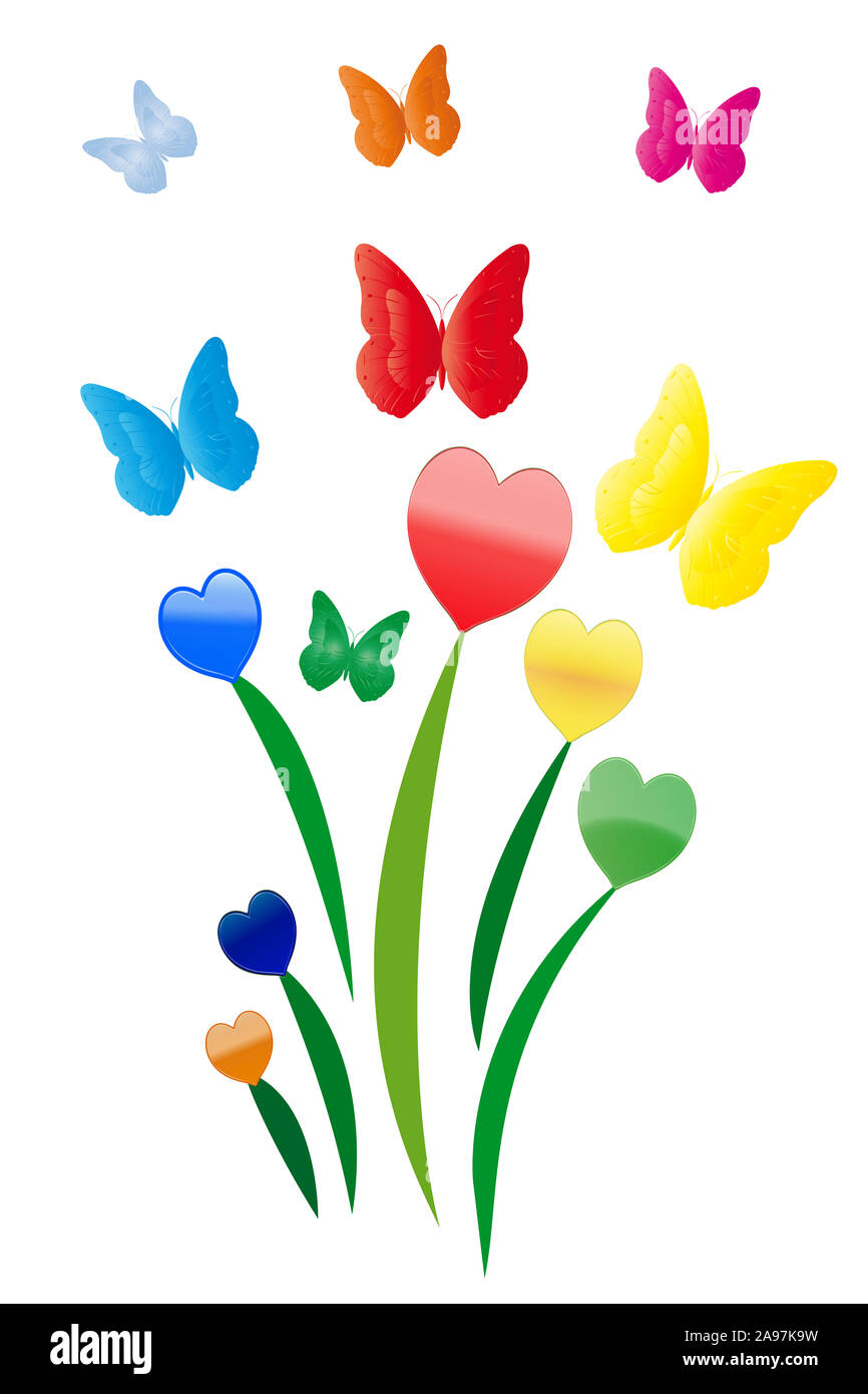 Clipart butterflies hi-res stock photography and images - Alamy