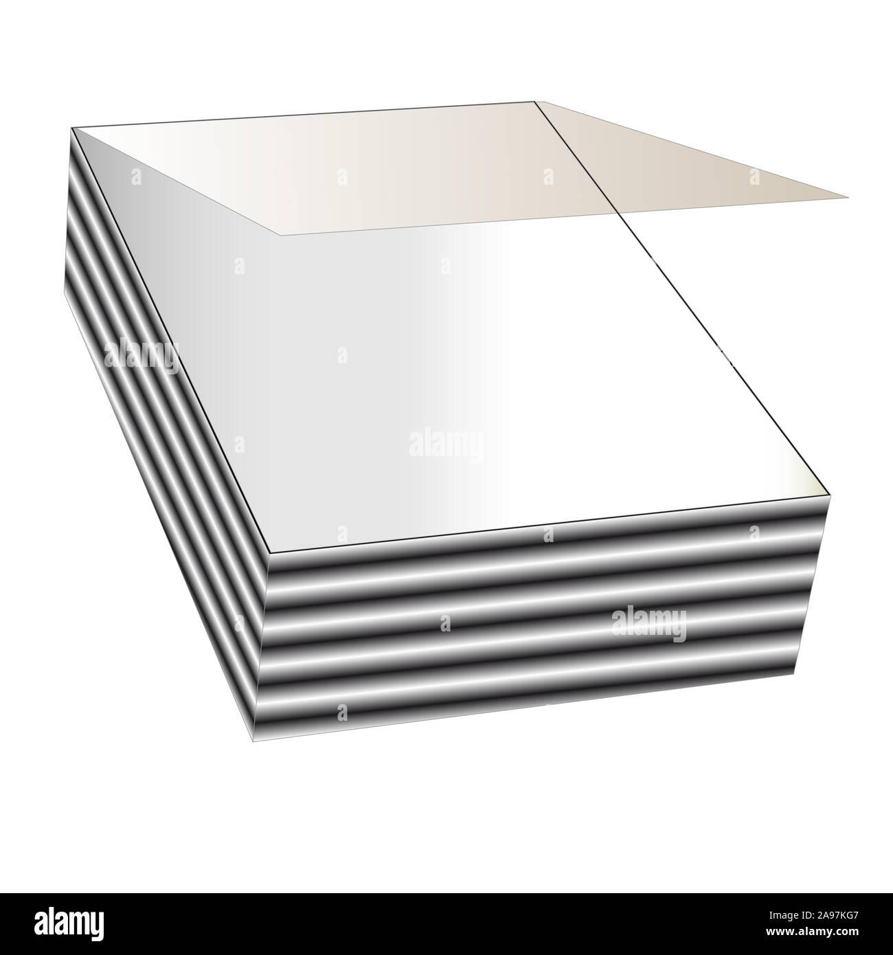 Writing pad on white background Stock Photo - Alamy