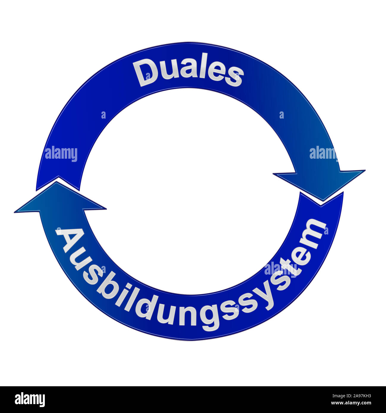German dual education system on white background Stock Photo - Alamy