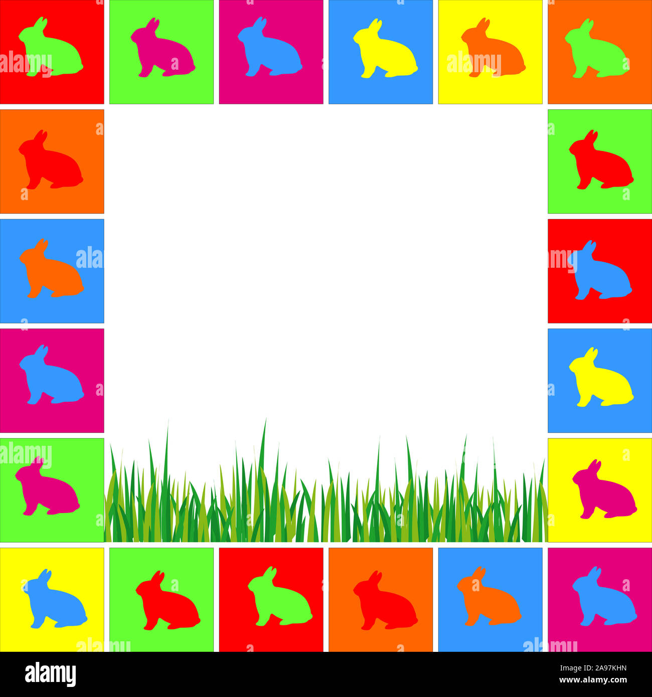 Collage Easter on white background Stock Photo - Alamy