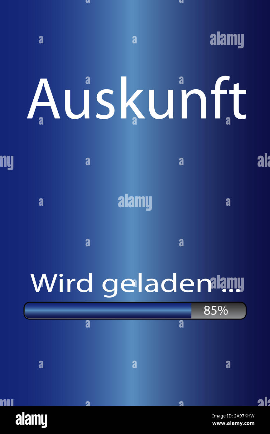 Information Is loaded symbol concept on white background Stock Photo ...