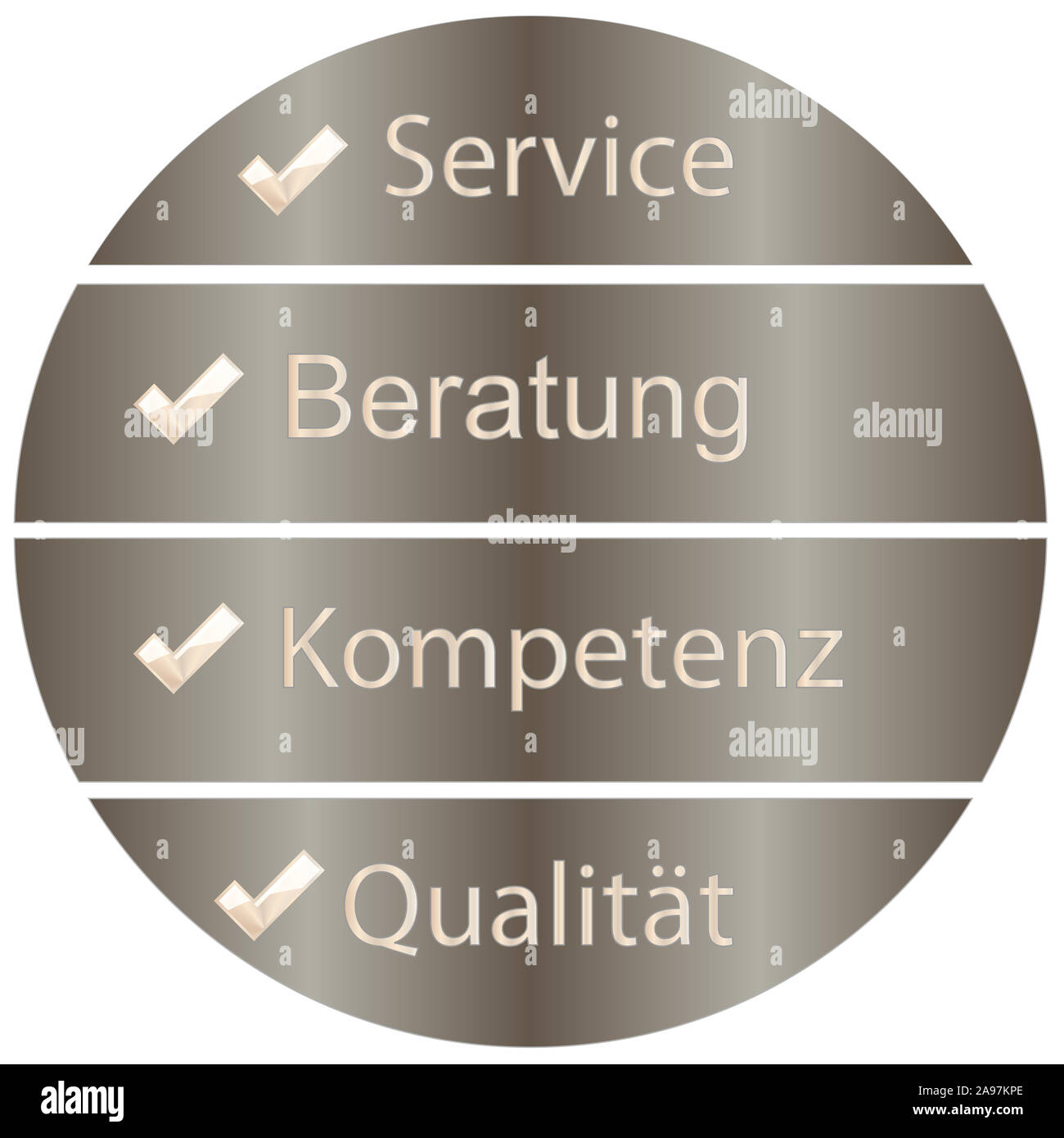 German service concept on white background Stock Photo - Alamy