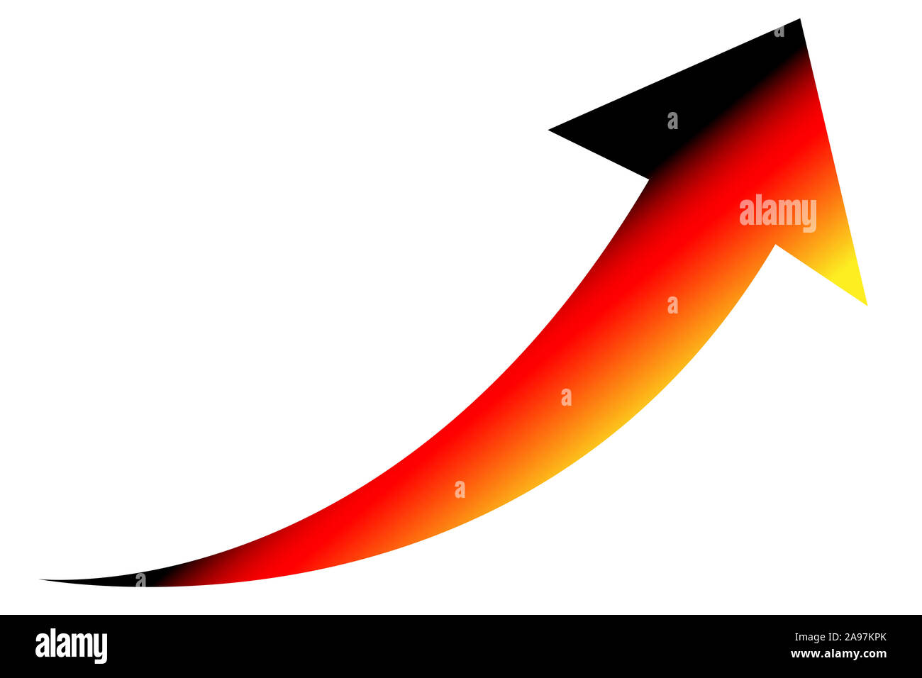 Red arrow in black Cut Out Stock Images & Pictures - Alamy