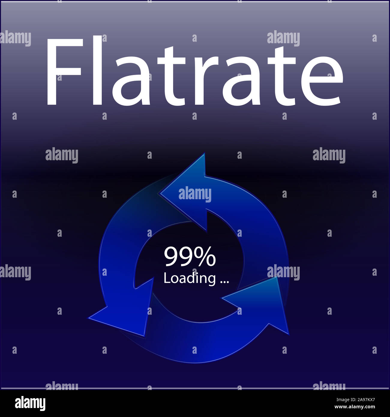 Flatrate symbol concept on white background Stock Photo - Alamy