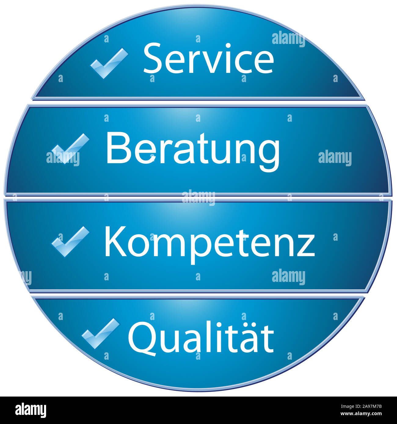 German service concept on white background Stock Photo - Alamy