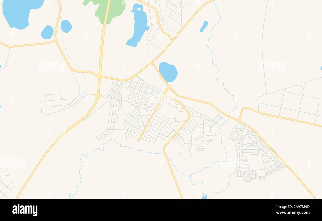 Printable street map of Nigel, South Africa. Map template for business ...