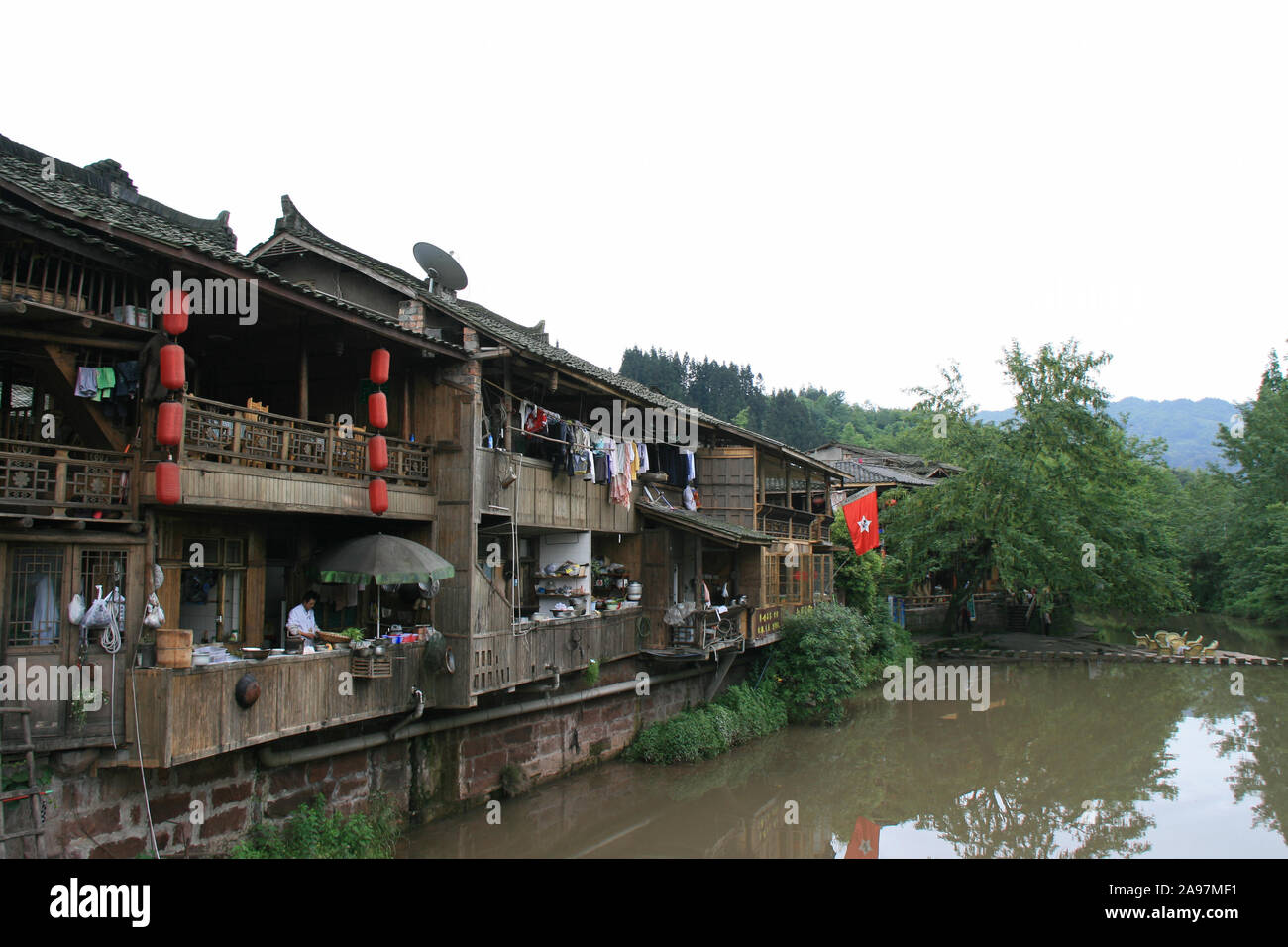 the village of shangli - sichuan - china Stock Photo - Alamy