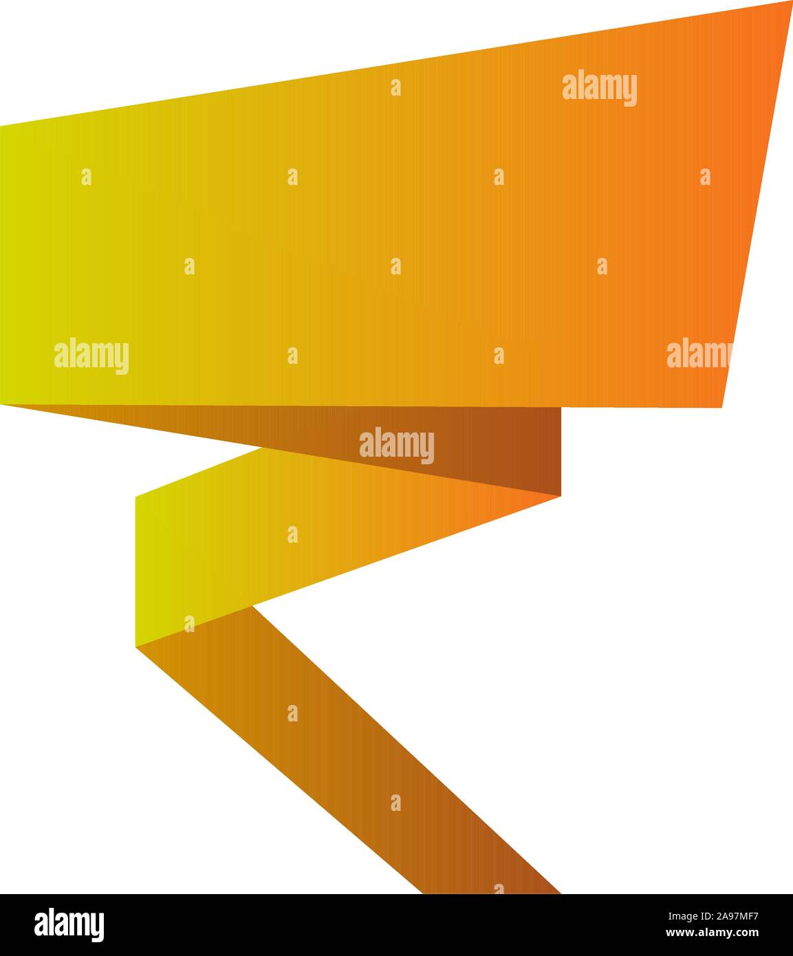 Isolated empty banner over a white background - Vector illustration ...