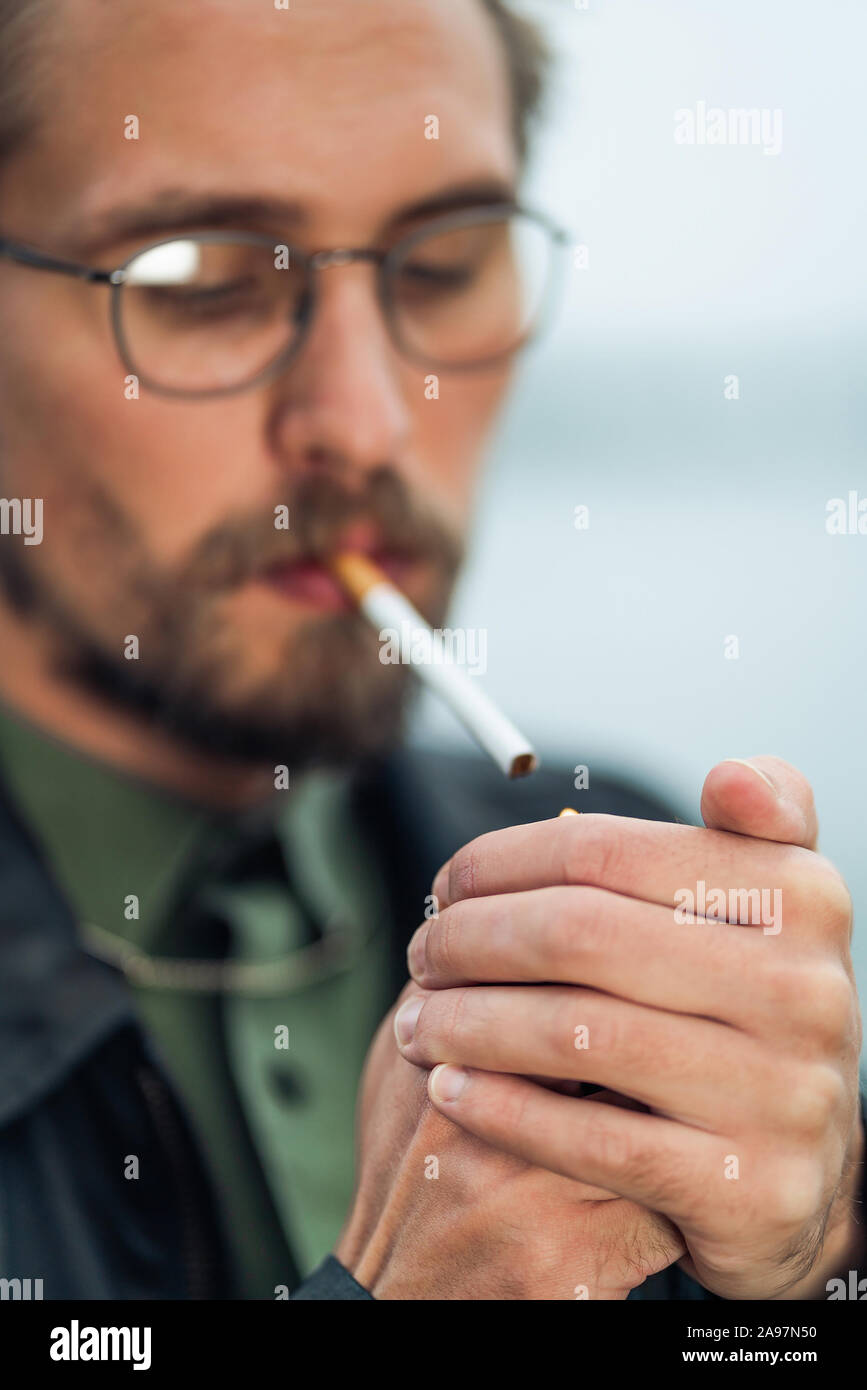 Lighting Up A Cigar High Resolution Stock Photography and Images - Alamy