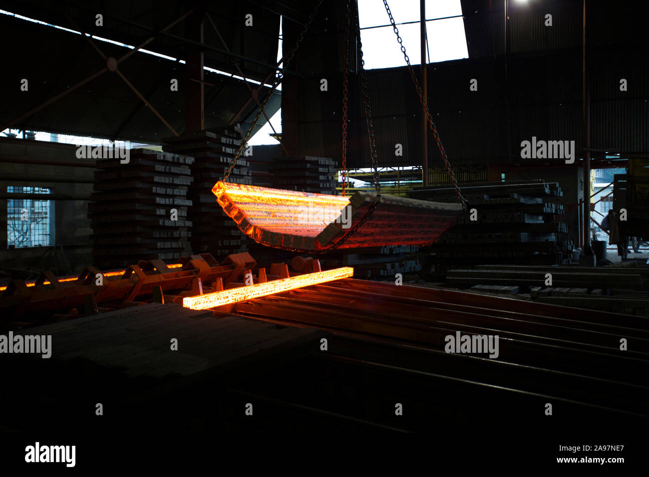 From metal scrap to Iron and iron rod making steel factory at Demra ...