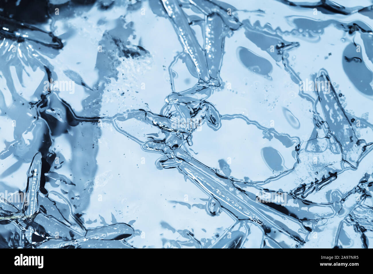 Blue ice surface, close-up natural background photo texture Stock Photo ...