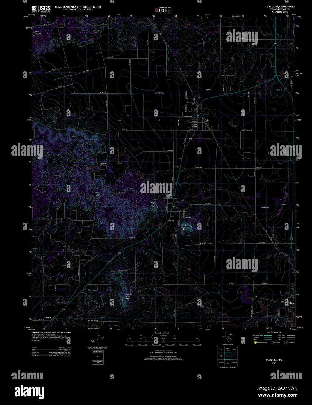 Tuscola map hi-res stock photography and images - Alamy