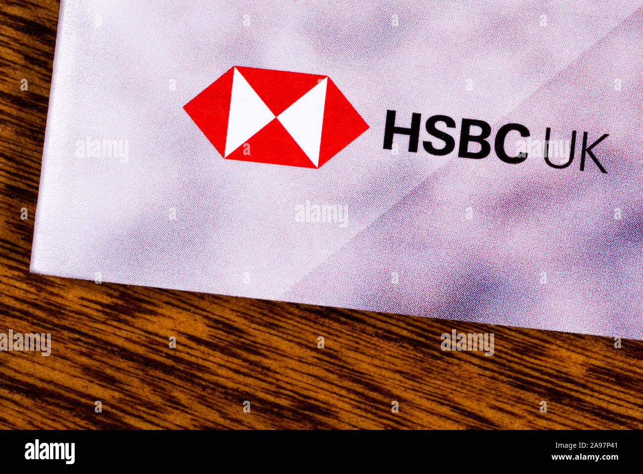 London, UK - March 7th 2019: The logo for HSBC bank pictured on the ...