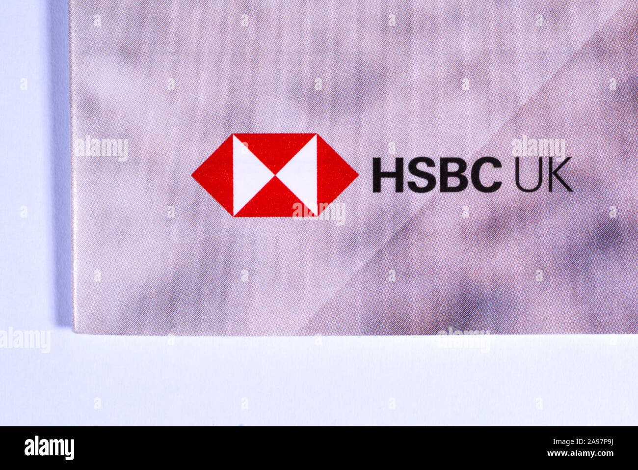 London, UK - March 7th 2019: The logo for HSBC bank pictured on the ...