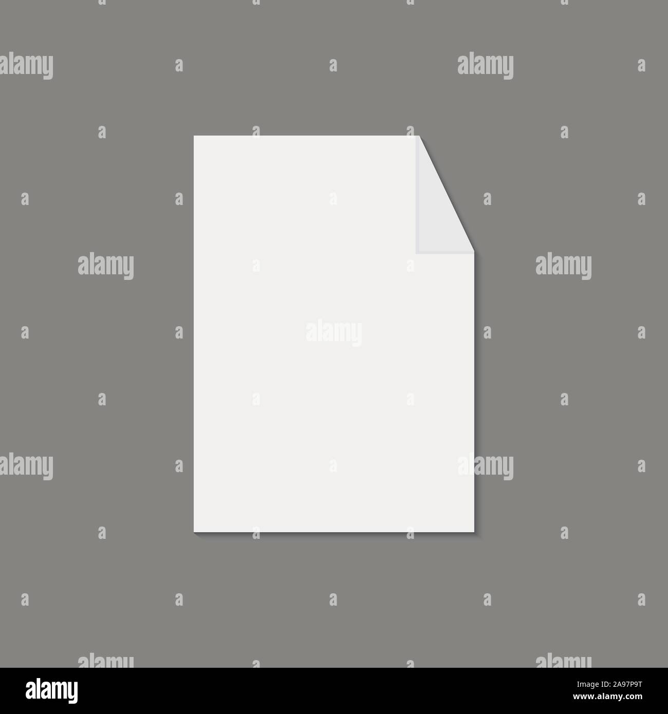 Blank a4 white template. Creative Vector Illustration isolated on ...
