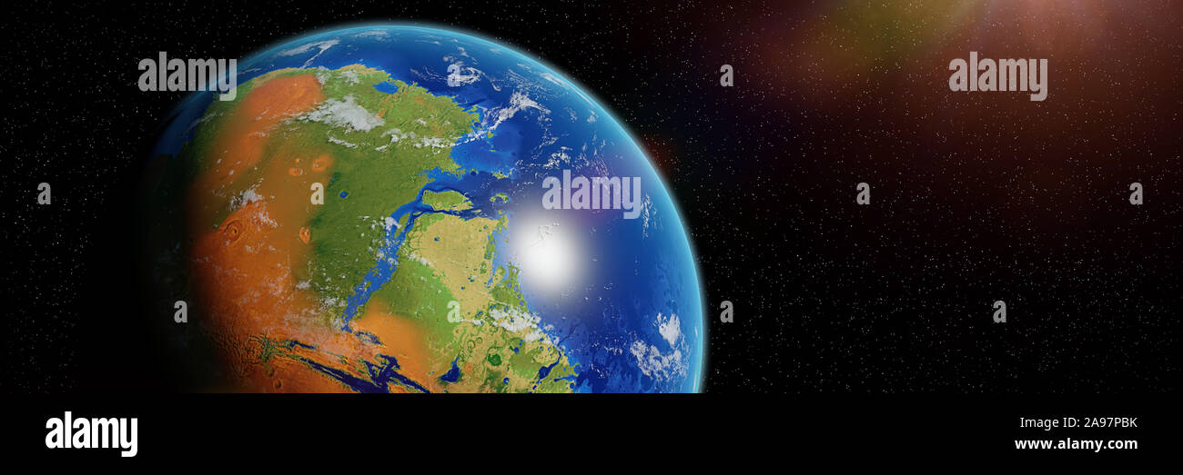 Terraformed Solar System With Labels