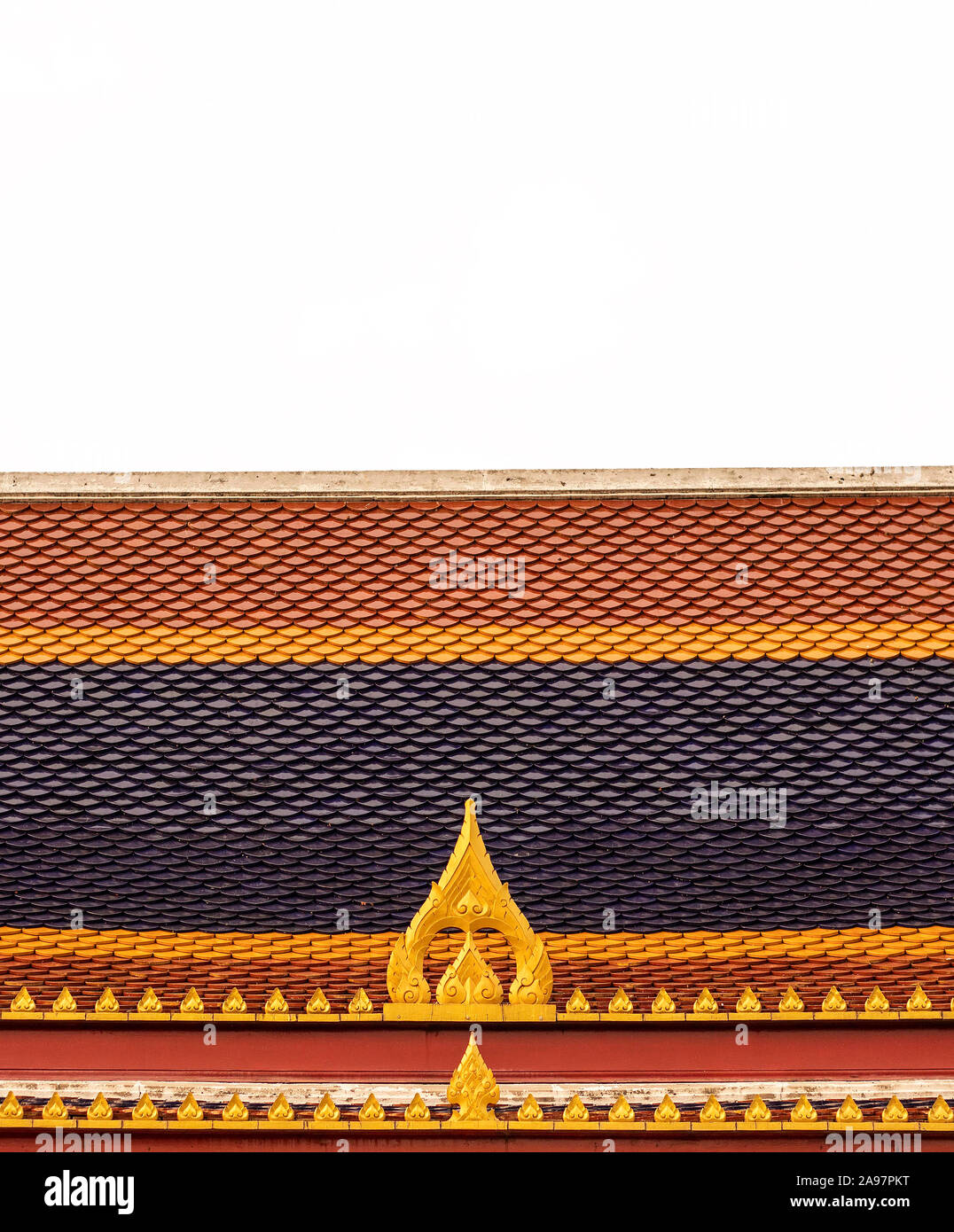 architectural design commonly seen on Buddhist temples in Thailand ...