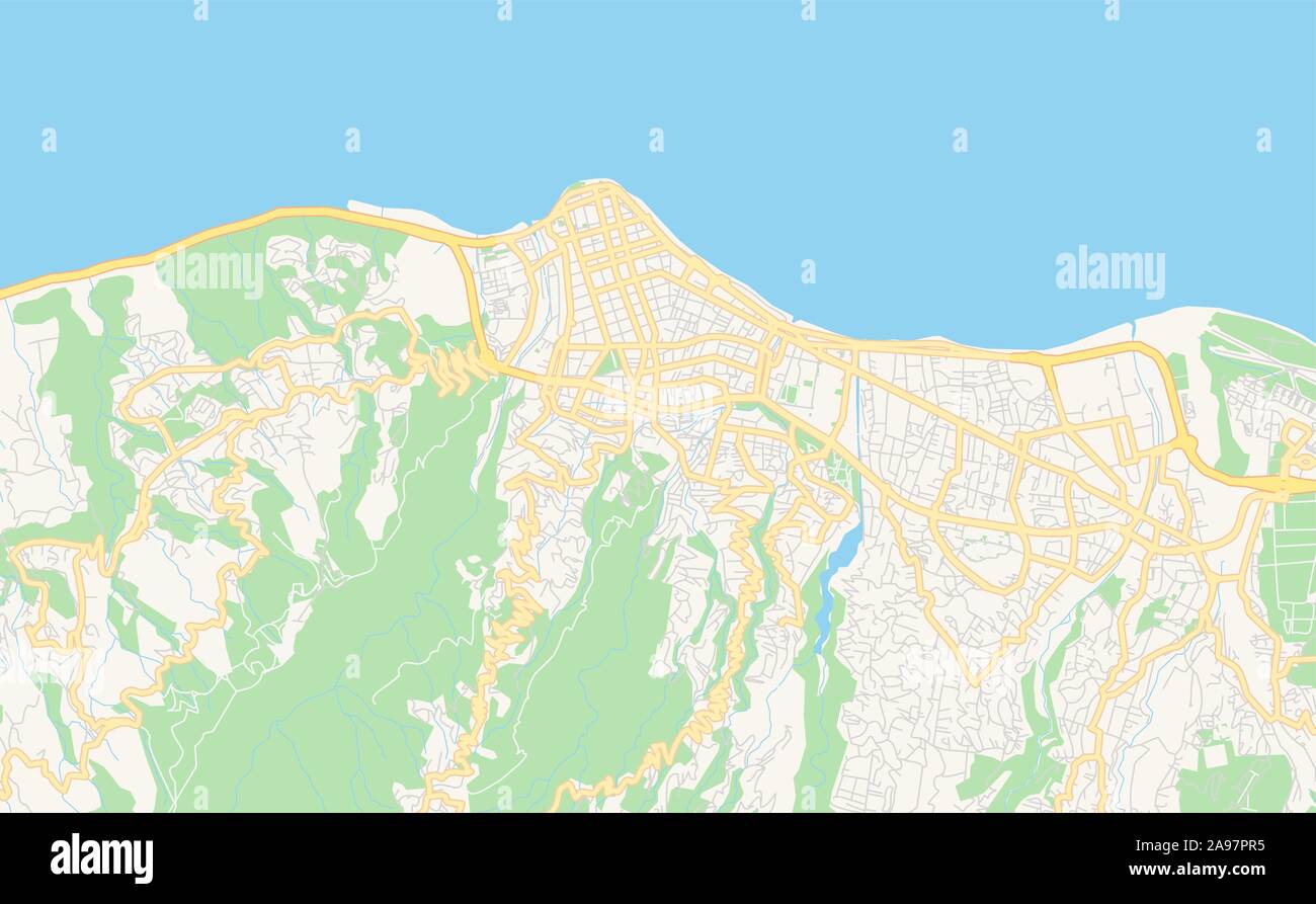 Printable street map of Funtua, Nigeria. Map template for business use ...