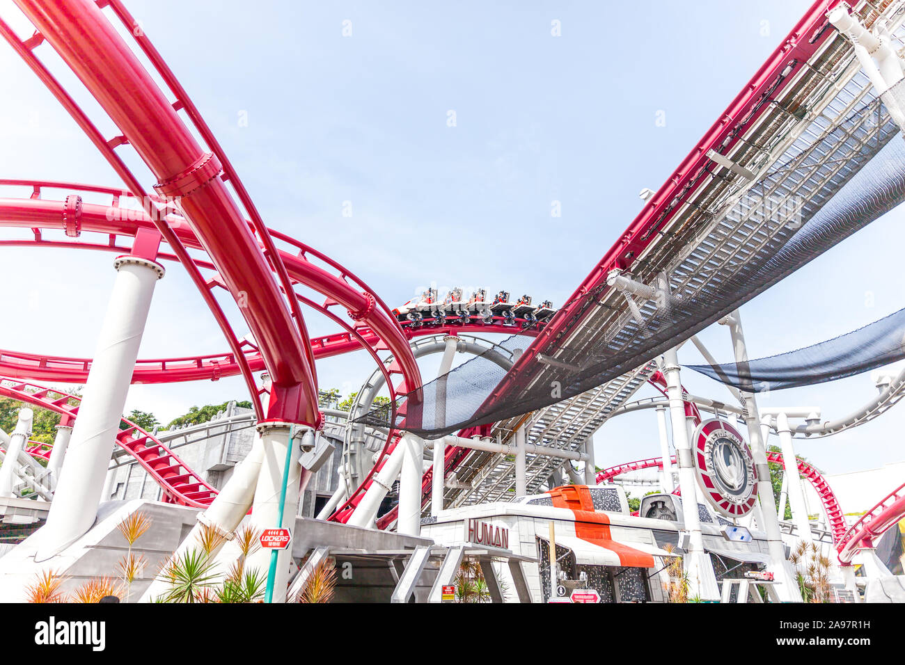 Roller Coaster Battlestar Galactica in Universal Studios Theme Park on ...