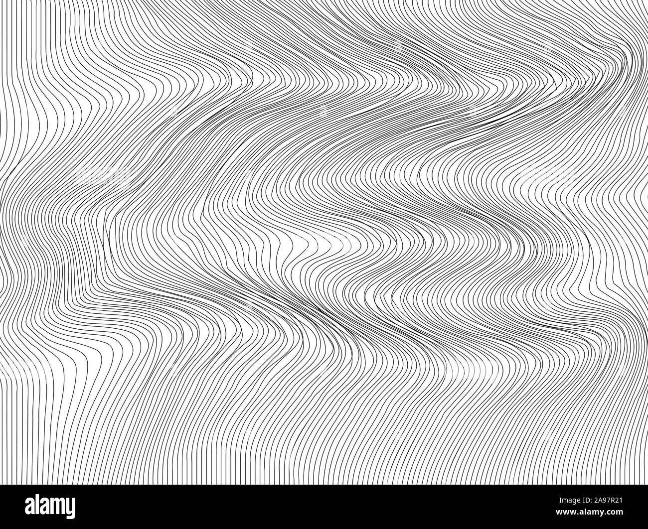 Abstract waving smooth line background. beautiful vector illustration ...