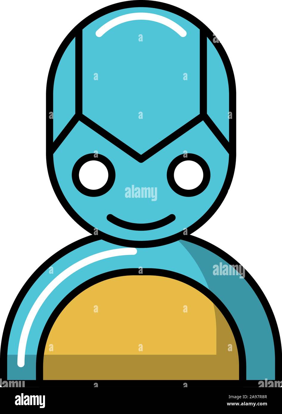 future robot icon design, Digital technology communication social media ...