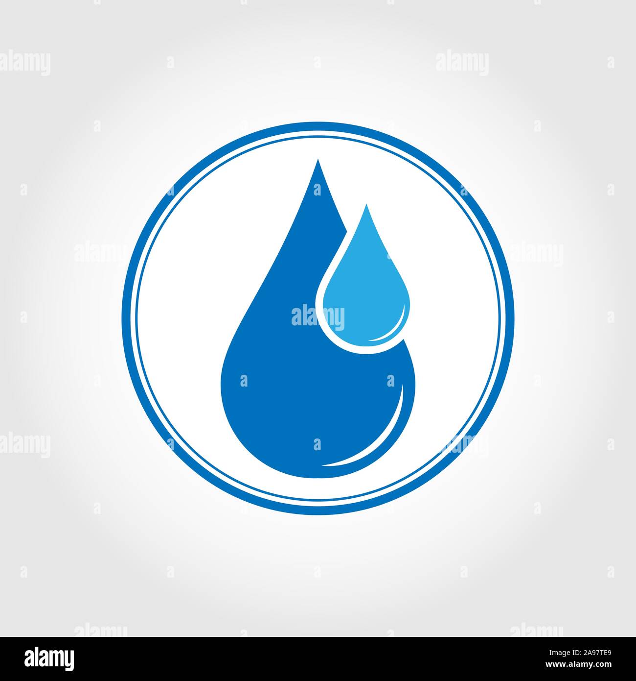 Theme of ecology and environmental protection. Logo for clean water ...