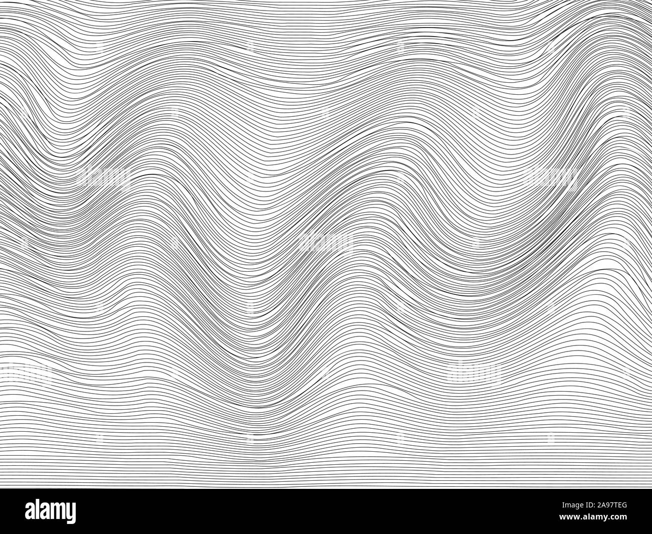 Abstract waving smooth line background. beautiful vector illustration ...
