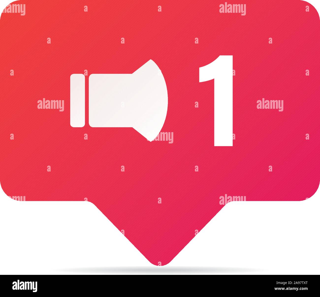 Social media network notification. User button symbol, for web ...