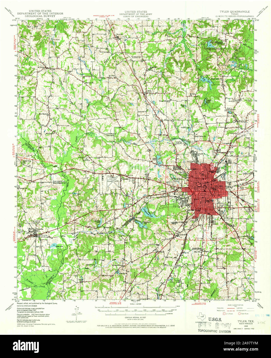 Tyler map hi-res stock photography and images - Alamy