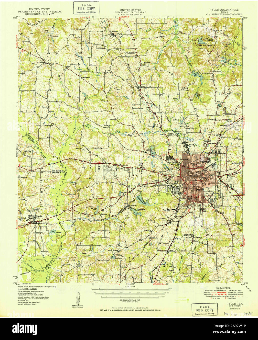 Tyler texas map hi-res stock photography and images - Alamy