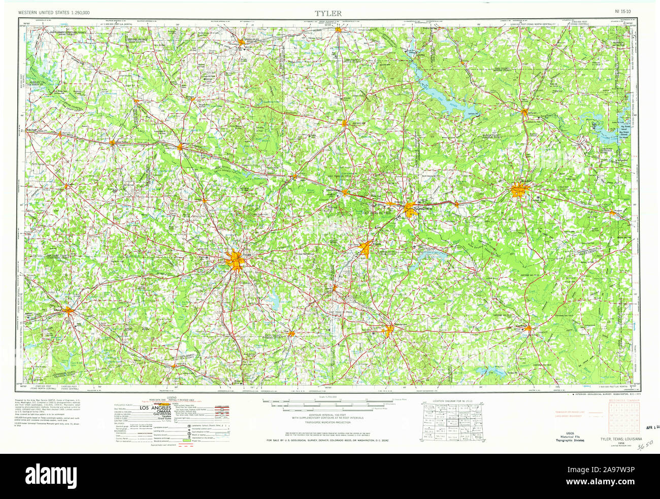 Tyler texas map hi-res stock photography and images - Alamy